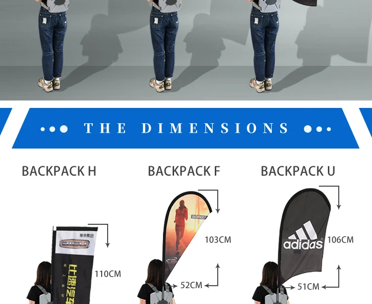 Weihai Wisezone Advertising Backpack Banner Walking Billboard Backpack ...
