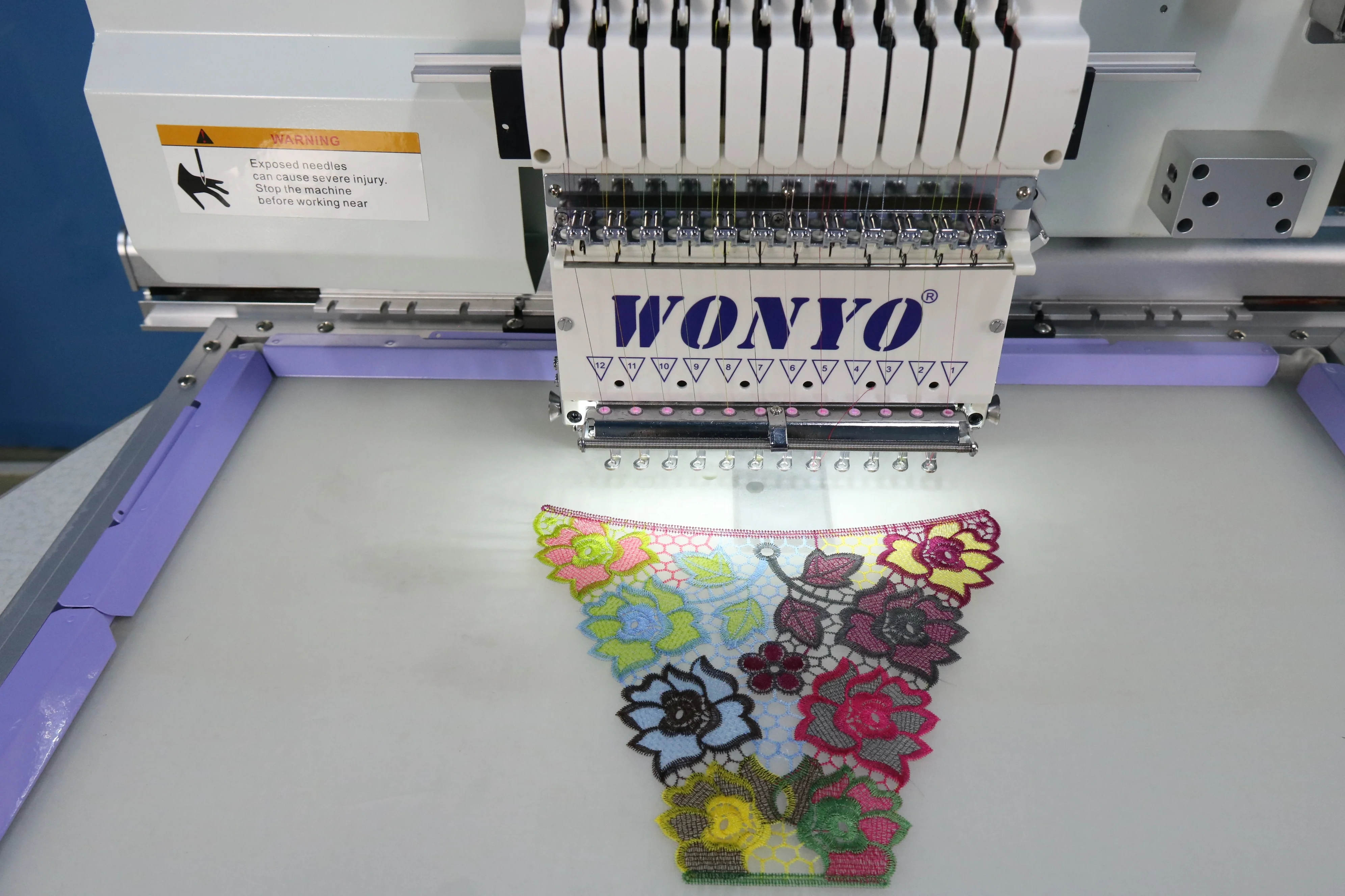 WONYO Embroidery Machine - 12/15 Colors, Easy to Operate