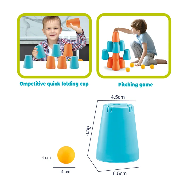 Rts Toys Kids Building Toy Stacking Cup Game Plastic Speed Stack Cups ...