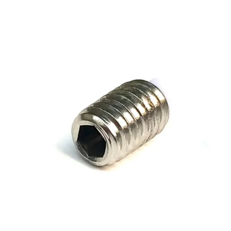 Stainless Steel Nylon Hex Socket Flat Point Set Screw| Alibaba.com