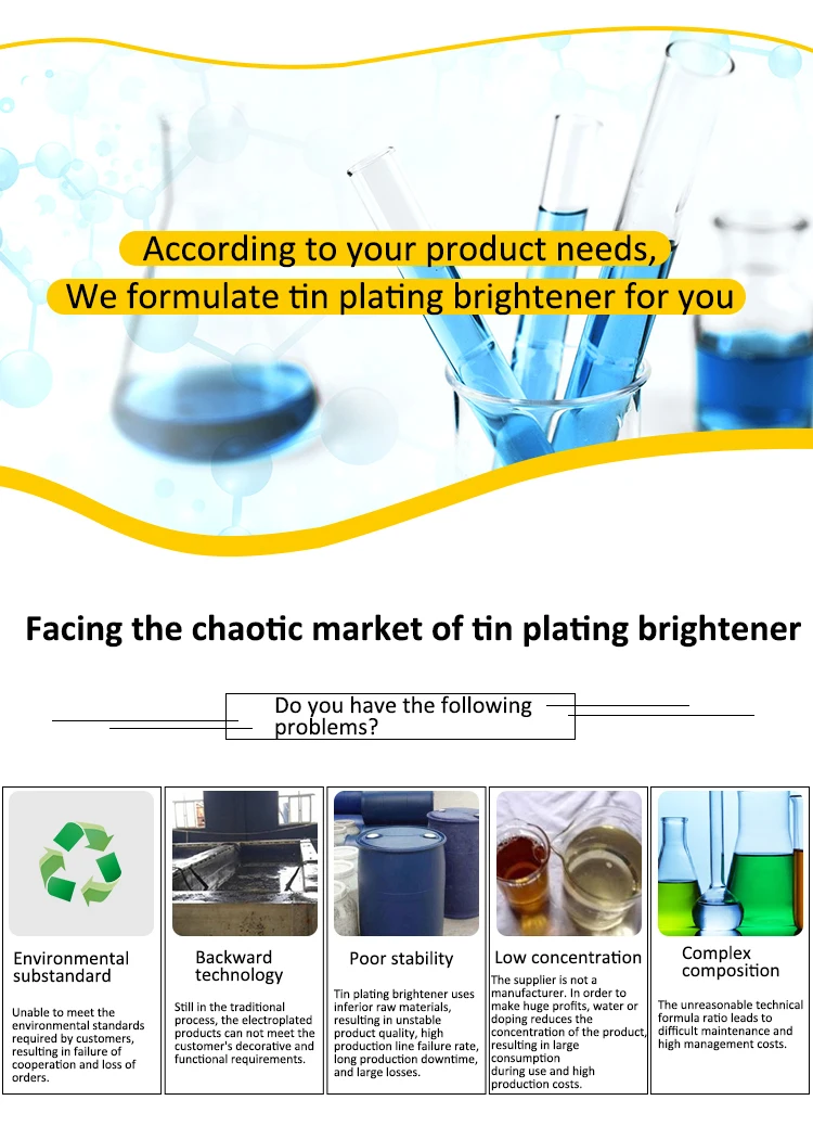 Bright Tin Plating Process Sn-807 Tin Plating Solution With Less ...