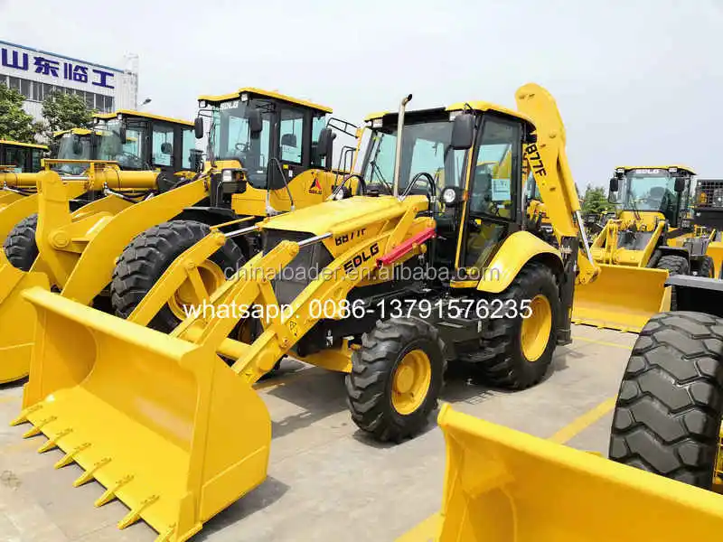 SDLG Backhoe B8877F Loader - New Model B877F with CARRARO Transmission