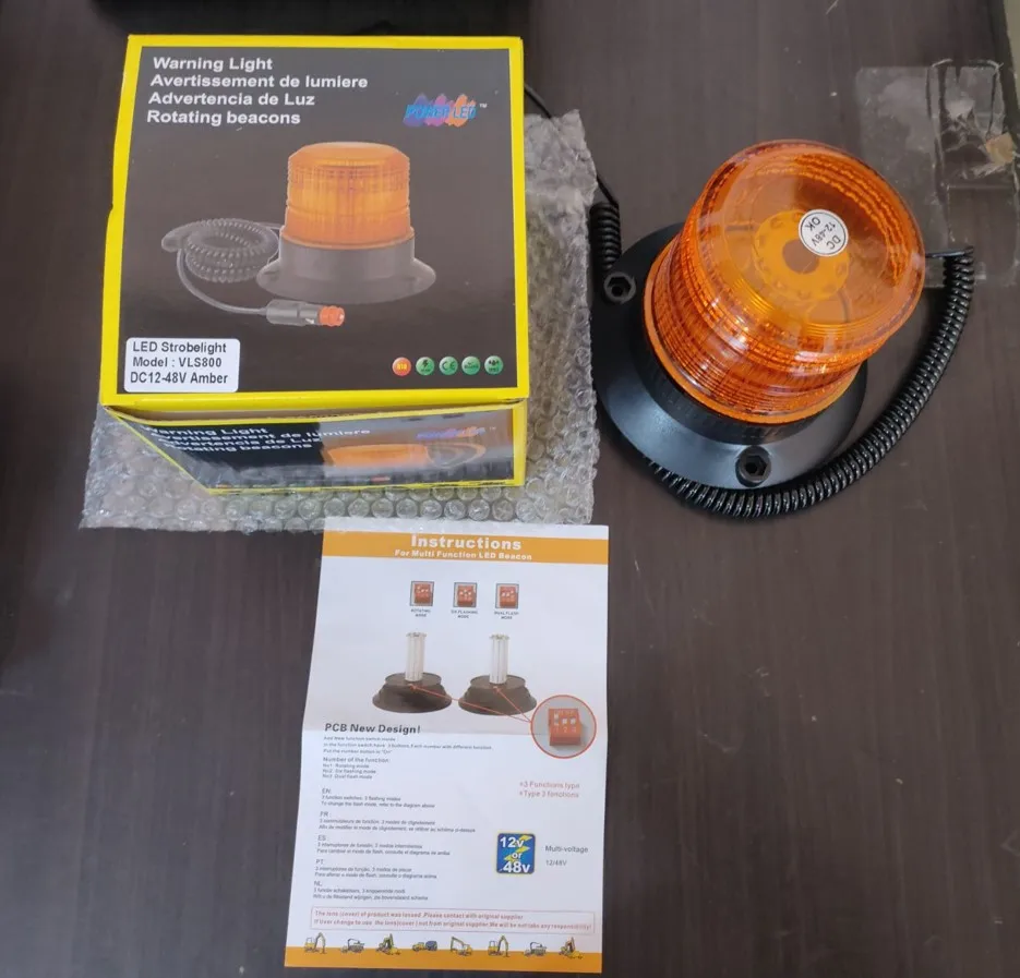 H-Quality Rechargeable LED Warning Light IP65 18650 Battery LED Beacon ...