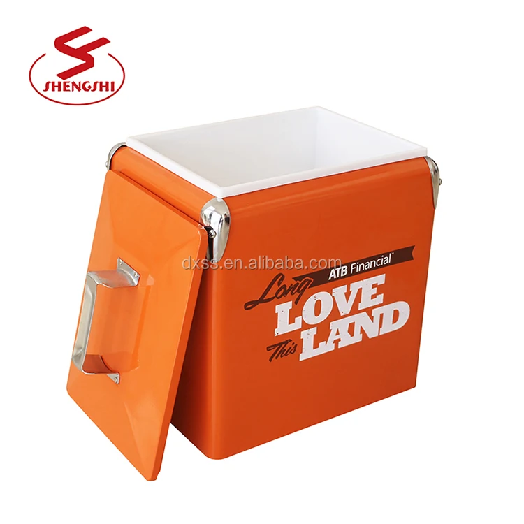 Metal Retro Cooler Box - Perfect for All Your Chilling Needs