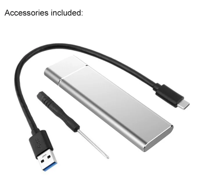 M2 NVMe Ssd Enclosure 10Gbps External Type c PCI-e Adapter M.2 Nvme ...