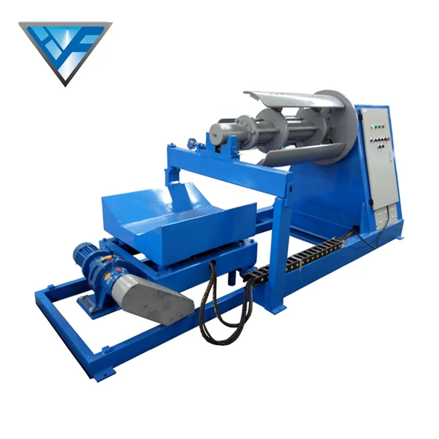 Hydraulic Steel Strips Coil Decoiler With Car Uncoiler 5 Ton 7 Ton 10 ...