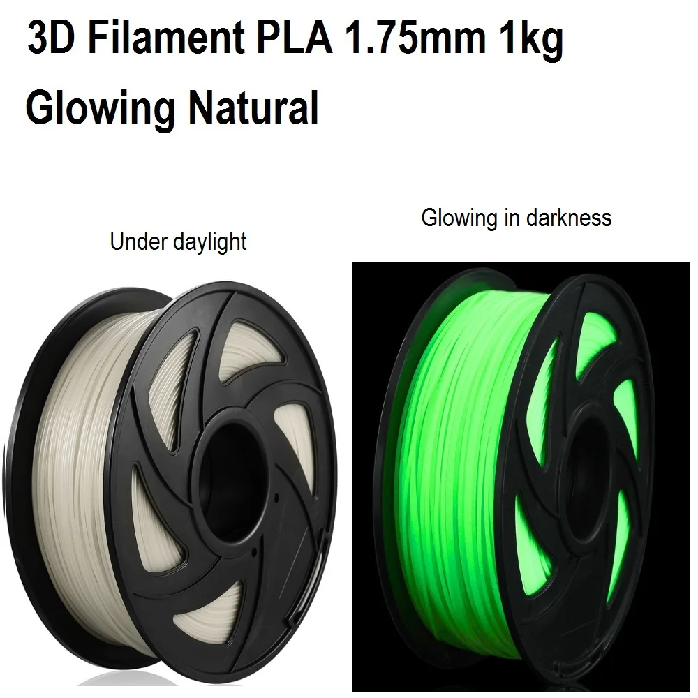6colors Pla Luminous Glowing 3d Filament Glowing Pla 1.75mm/1kg For 3d ...
