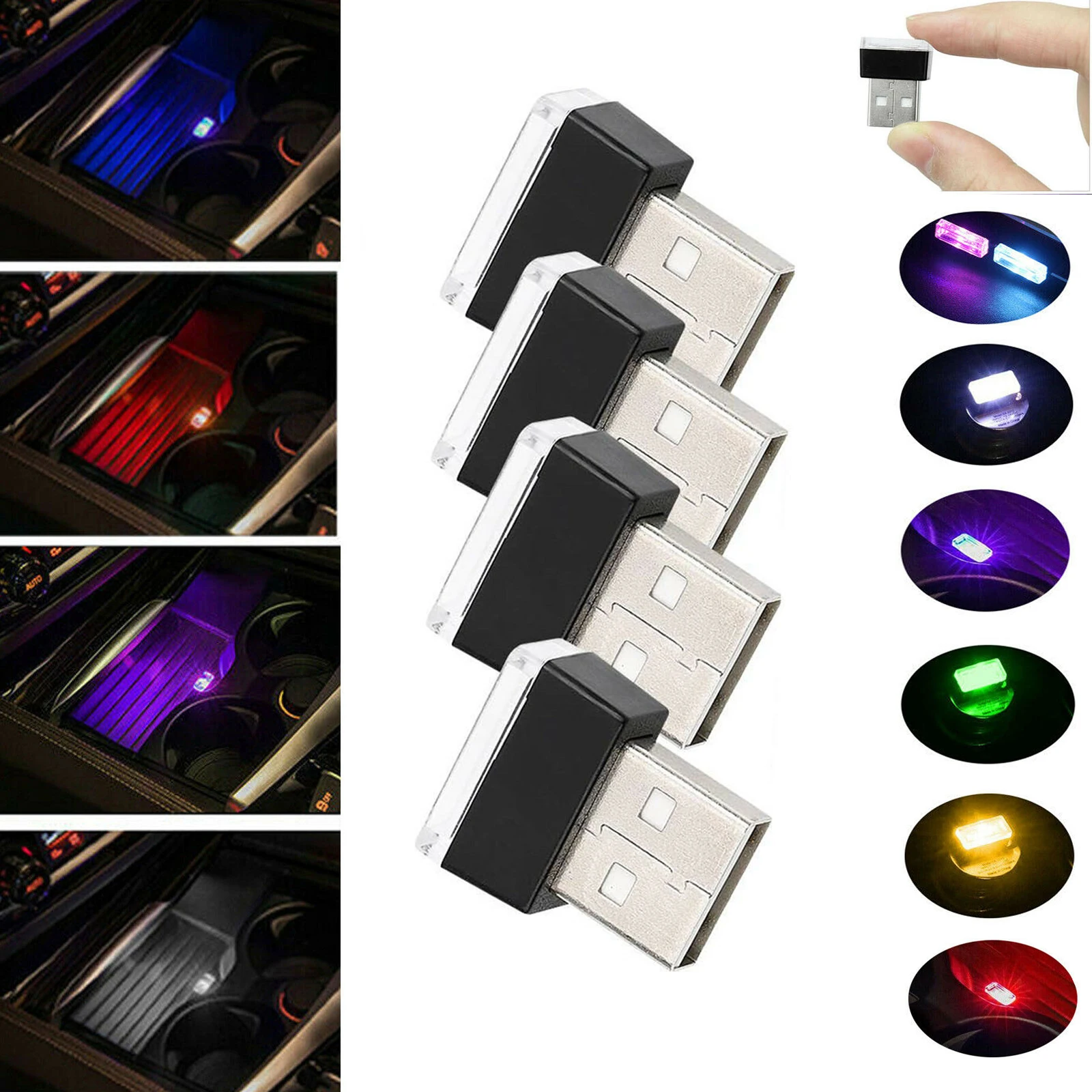 USB LED Car Interior Lighting - Ambiance & Durability
