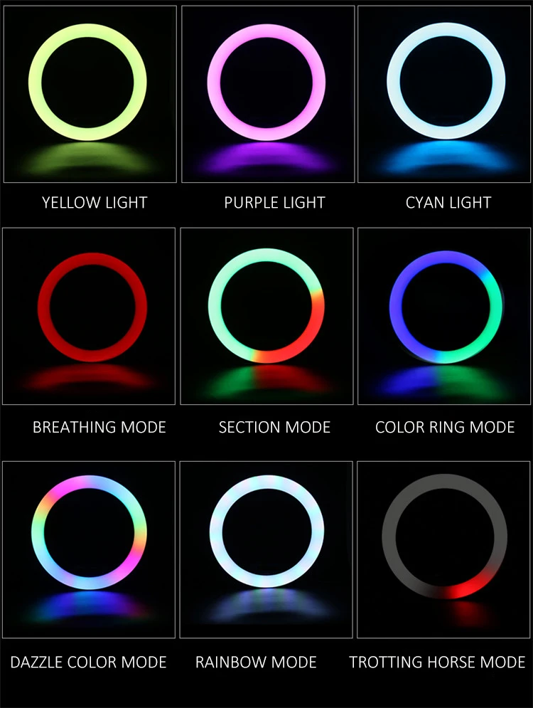 MJ33 13 Inch RGB Ring Light - Perfect for Beauty Videos