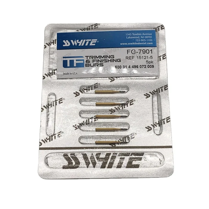 ISO Approved SSW FG-7901 Carbide Burs for Dental Finishing
