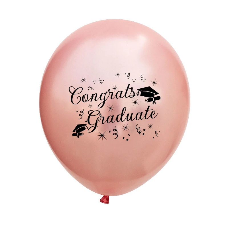 Graduation Decorations Balloons Congratulate Graduate Printed Latex ...