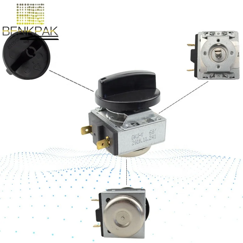 120m Electric Pressure Cooker Timer With Bell White Rotary Knob - Buy ...