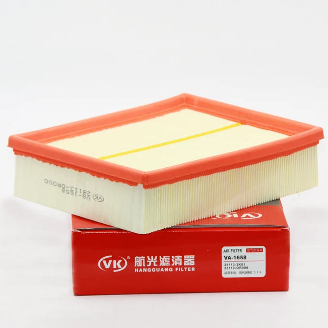 ชิ้นส่วนยานยนต์ประสิทธิภาพสูงกรองอากาศรถยนต์ 28113-3k010 28113-or000 ...