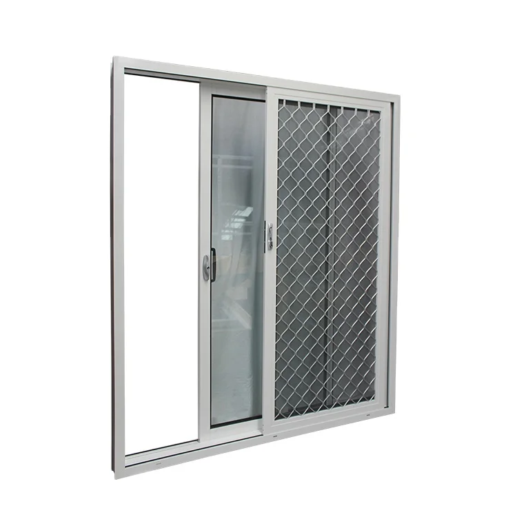 Custom Aluminium Sliding Doors with Security Mesh