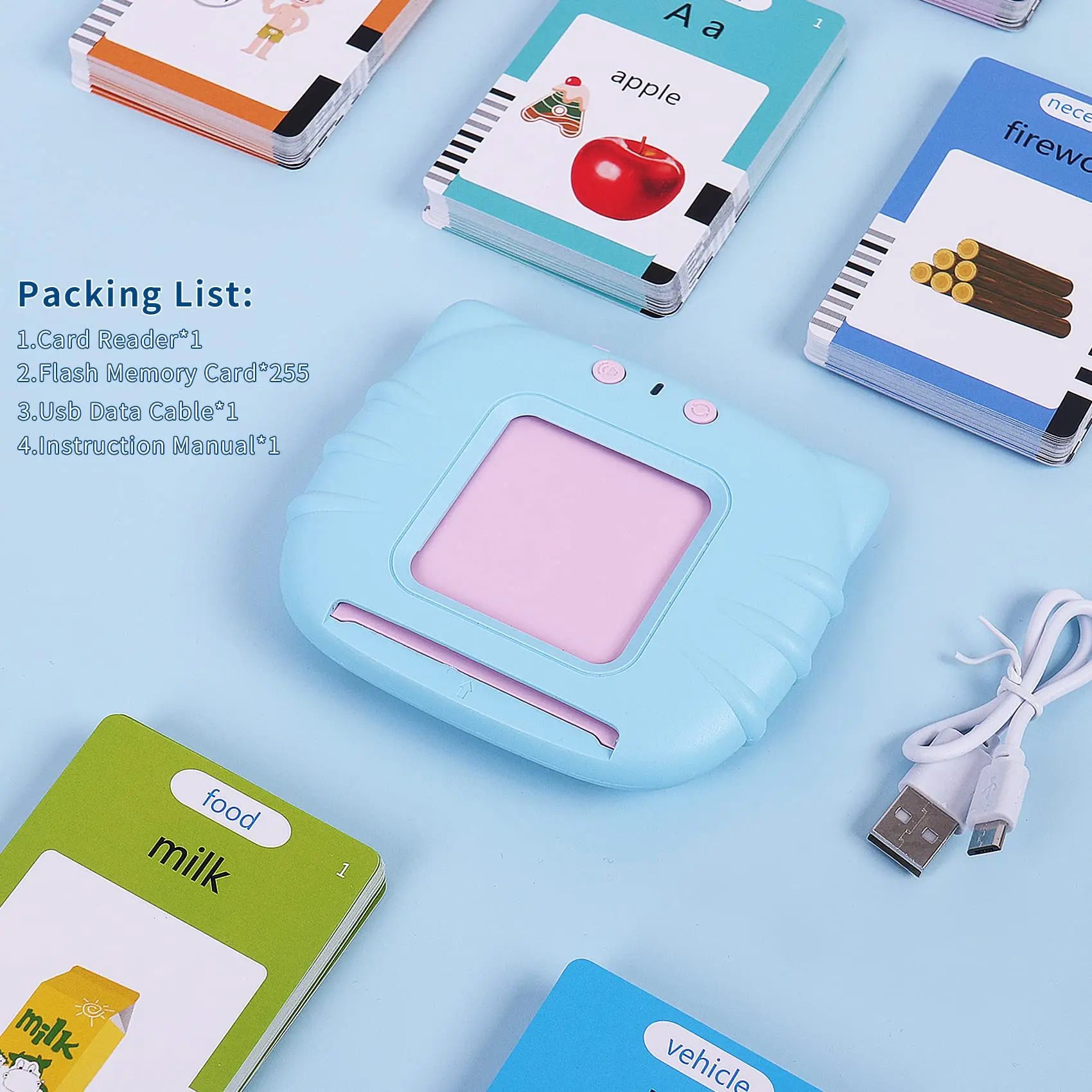 510 Sight Words Talking Flash Cards Toddler Toys Pocket Speech For ...