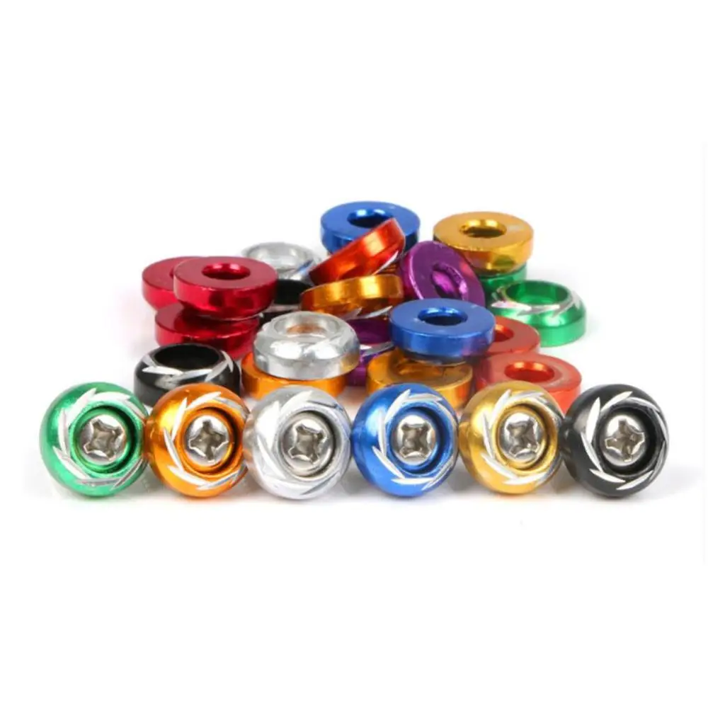 M6 Colorful Aluminum Washers for Motorcycle & Car Mods
