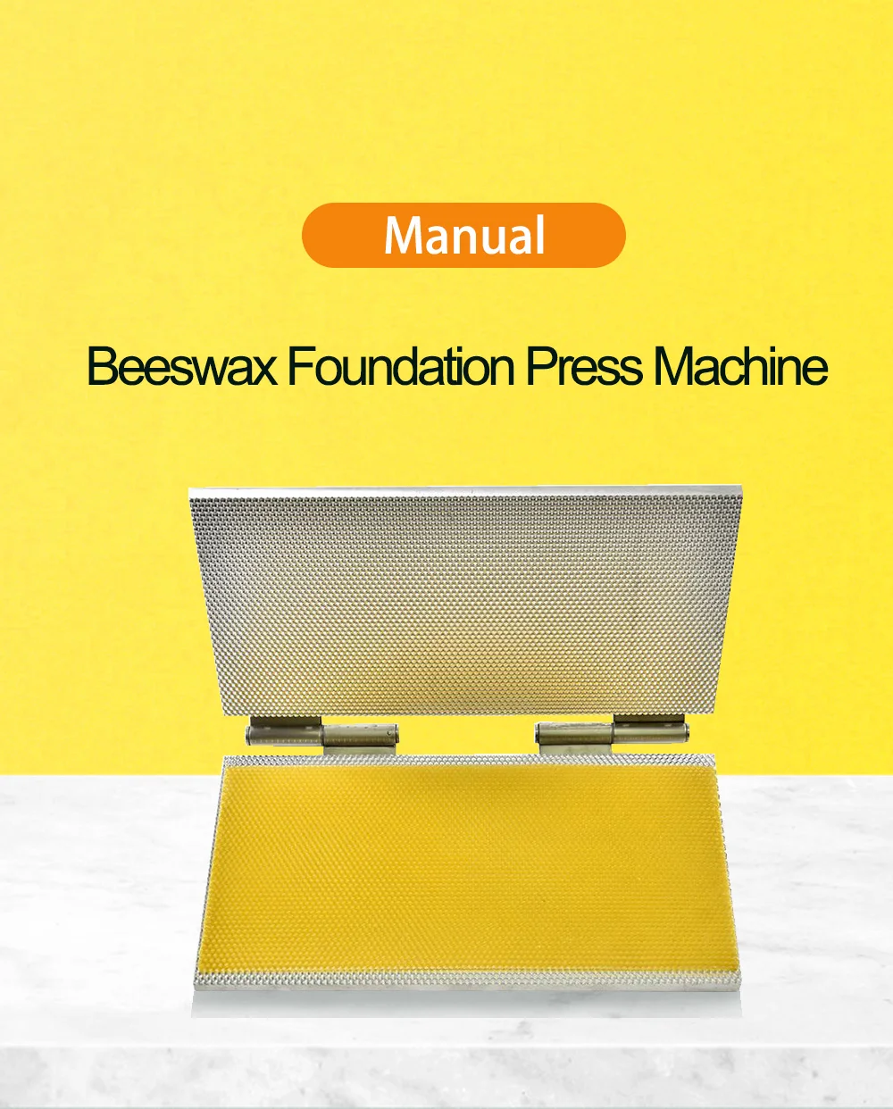 Manual Beeswax Foundation Press Machine - Apiculture Tool