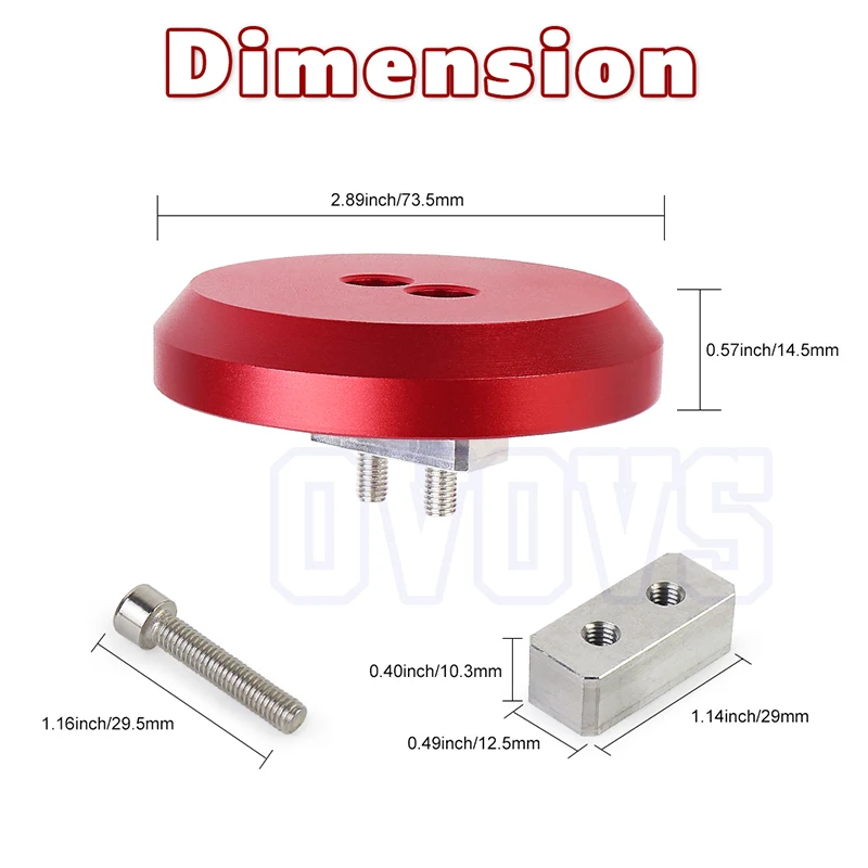Ovovs Billet Aluminum Jacking Pucks for Chevrolet Corvettes