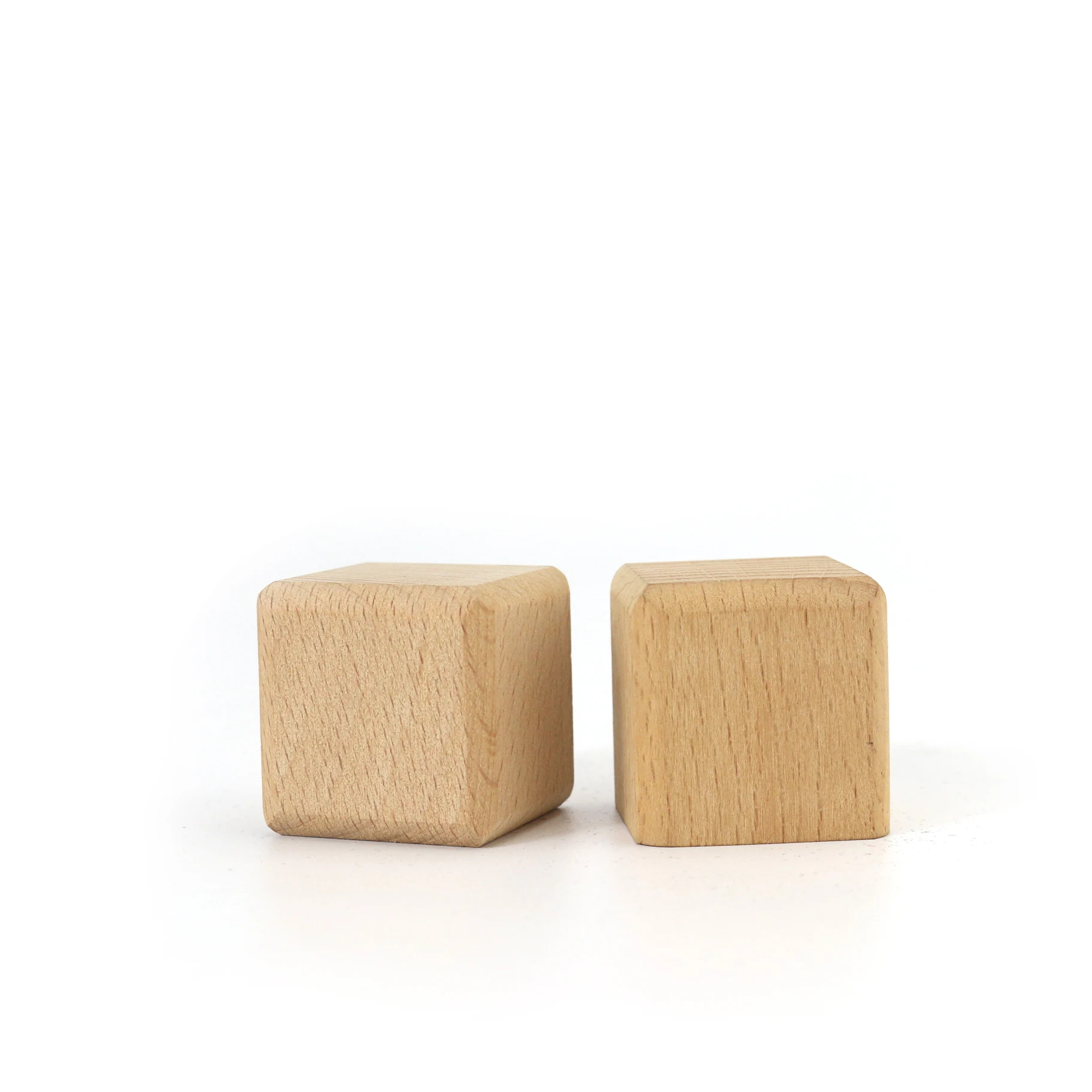 Hot Selling Natural Solid Wooden Square Blocks - Beech