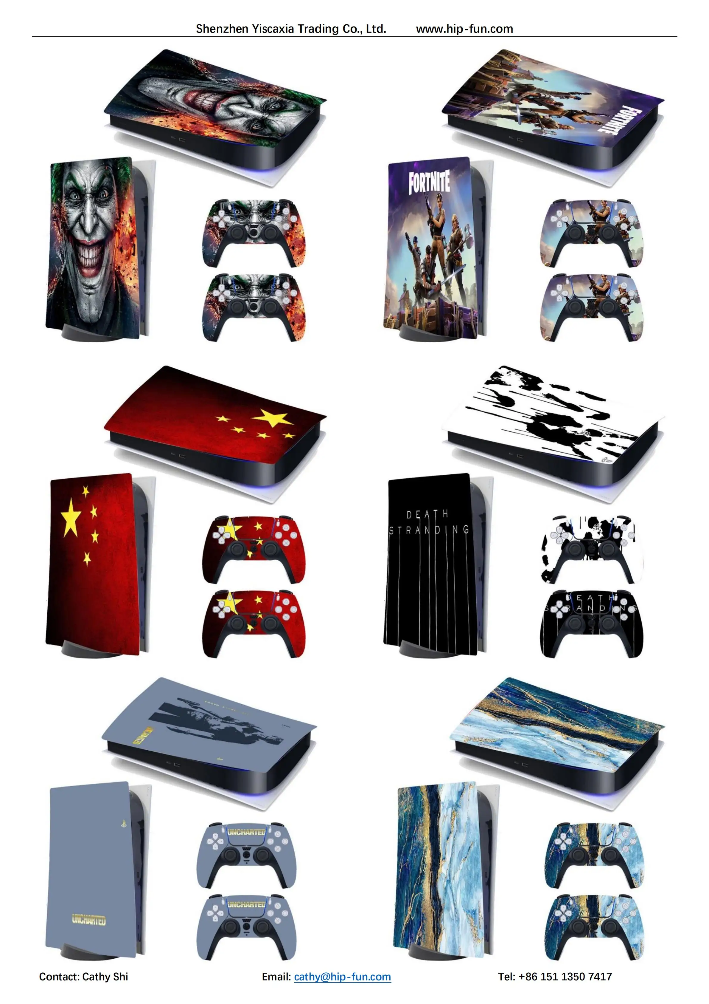 Custom Design 50pcs Moq Ps5 Game Console Sticker Film Protection Skin ...