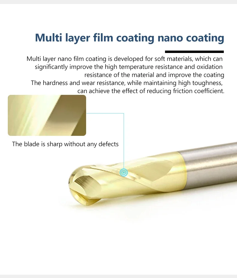 68° Tungsten Steel Ball Cutter Gold Titanium Alloy Special Hard Alloy ...