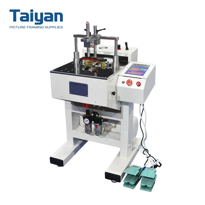 Ts-j37 Automatic Air-opreated Picture Frame Joint Machine Wood Picture ...
