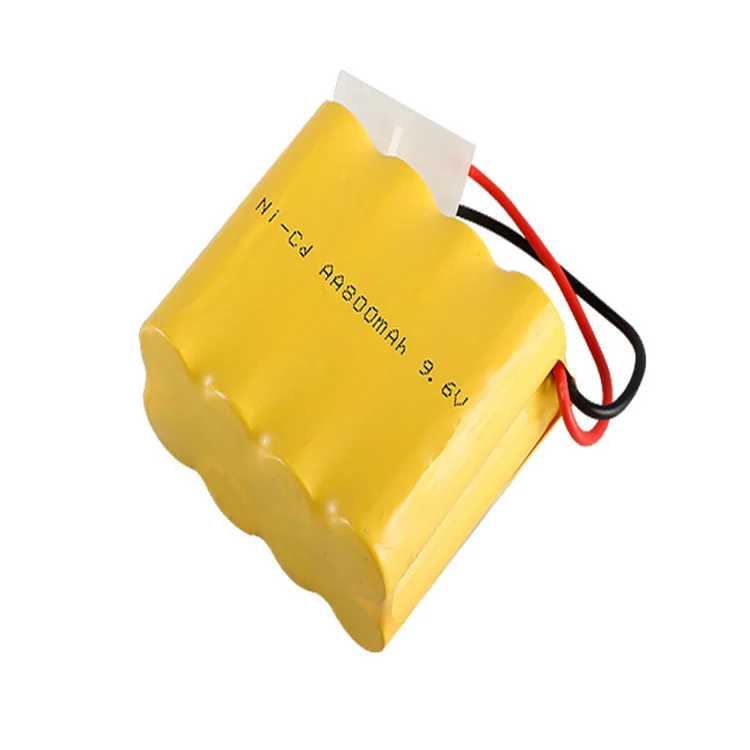 Rechargeable 9.6v 800mah Nicd Battery Pack By Aa Cells Nicd Battery 9 ...