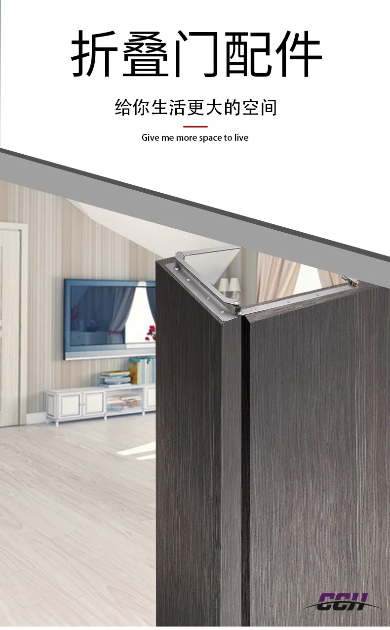 180 Degree Double Door Folding Hardware Accessories Wardrobe Door ...