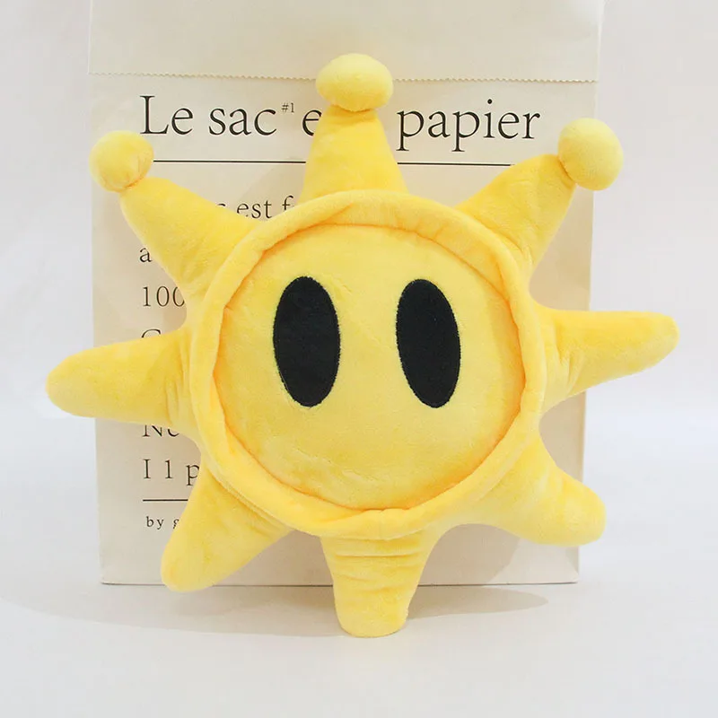 Hwl Super Mario Bros Shine Sprite Doll Sun Plush Soft Stuffed Toys ...