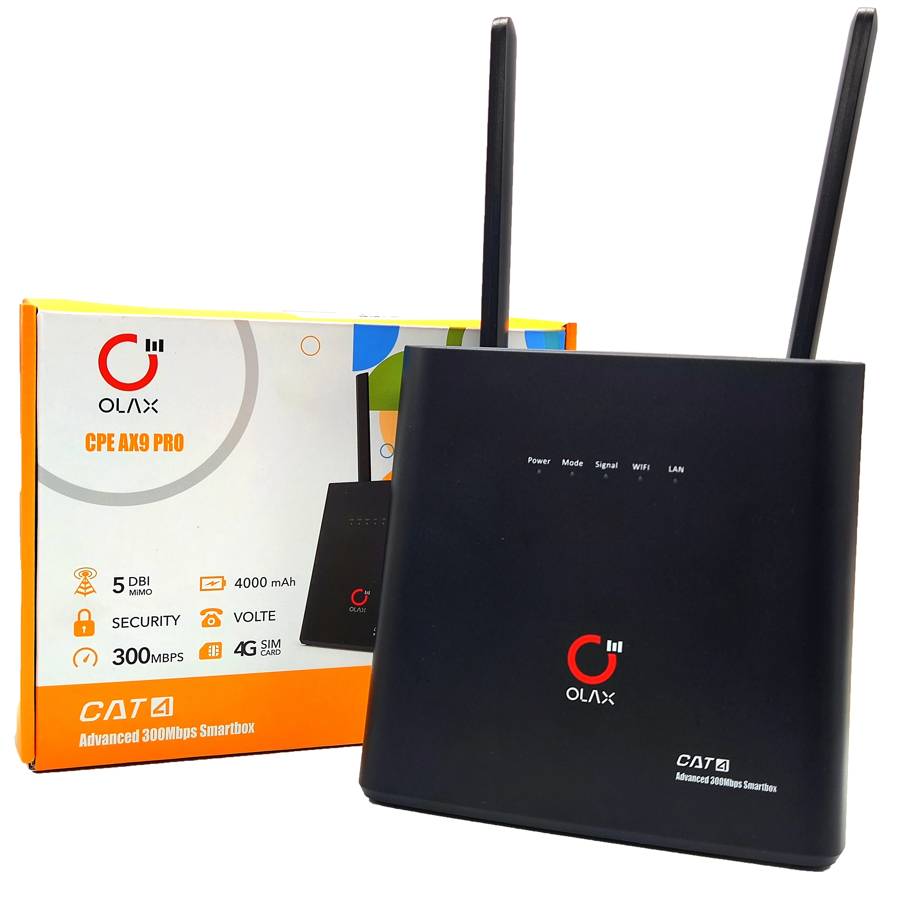 Olax Ax9 Pro High Quality Wireless 4g Wifi Router 300 Mbps 4g Lte ...