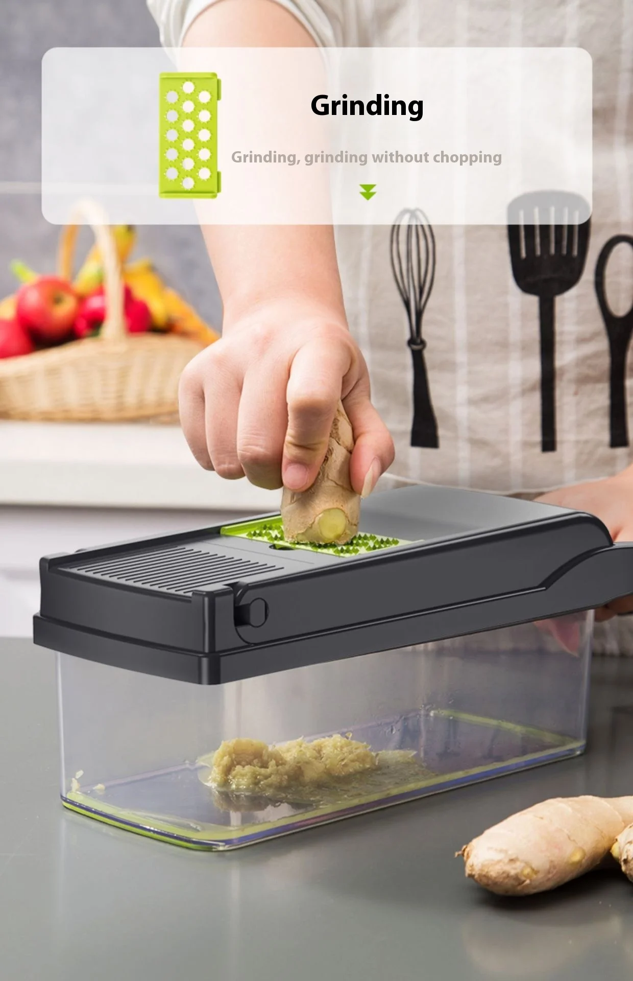 Multifunctional Manual Kitchen Tools - Efficient Chopping