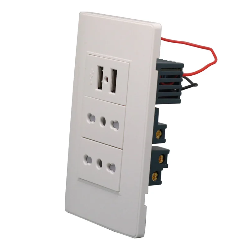 10a 16a Wall Switches Usb Sockets 110-250v Uruguay Italy Peru 3pin ...