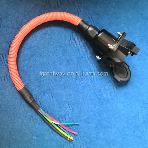 SAE J1772 32A EV Charging Socket Inlet for EV Side with 0.5m Wire
