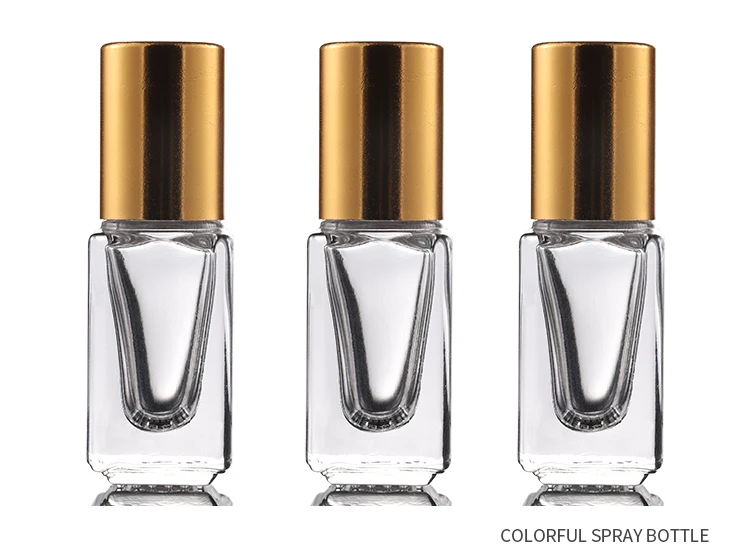 Mini Square Roll on Glass Perfume Bottle 3 Ml - Essential Oil