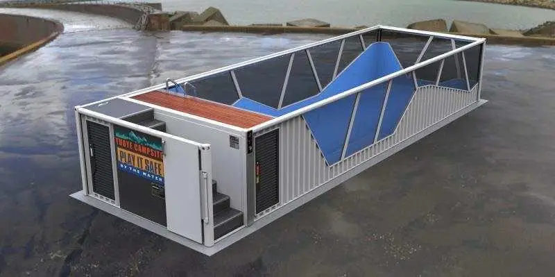 Custom Made Shipping Container Swimming Pool - Modern Design with ...