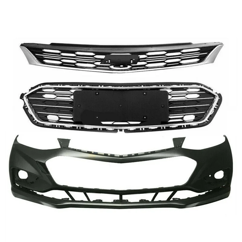 HJAUTO Front Bumper for Chevrolet Chevy Cruze 2015-2017