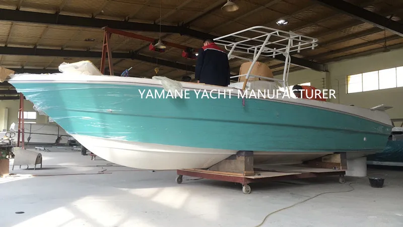 8.5m Ice Blue Fiberglass Fishing Boat with CE Certification