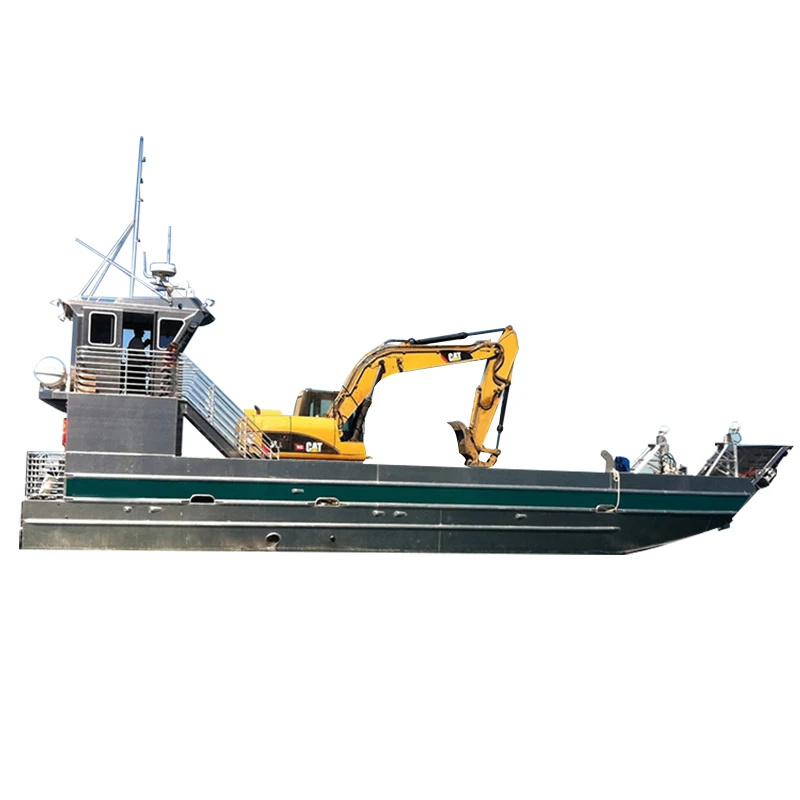 15m 13 Tons Load Aluminum Open Sea Cargo Ship Barge Boat Landing Craft ...