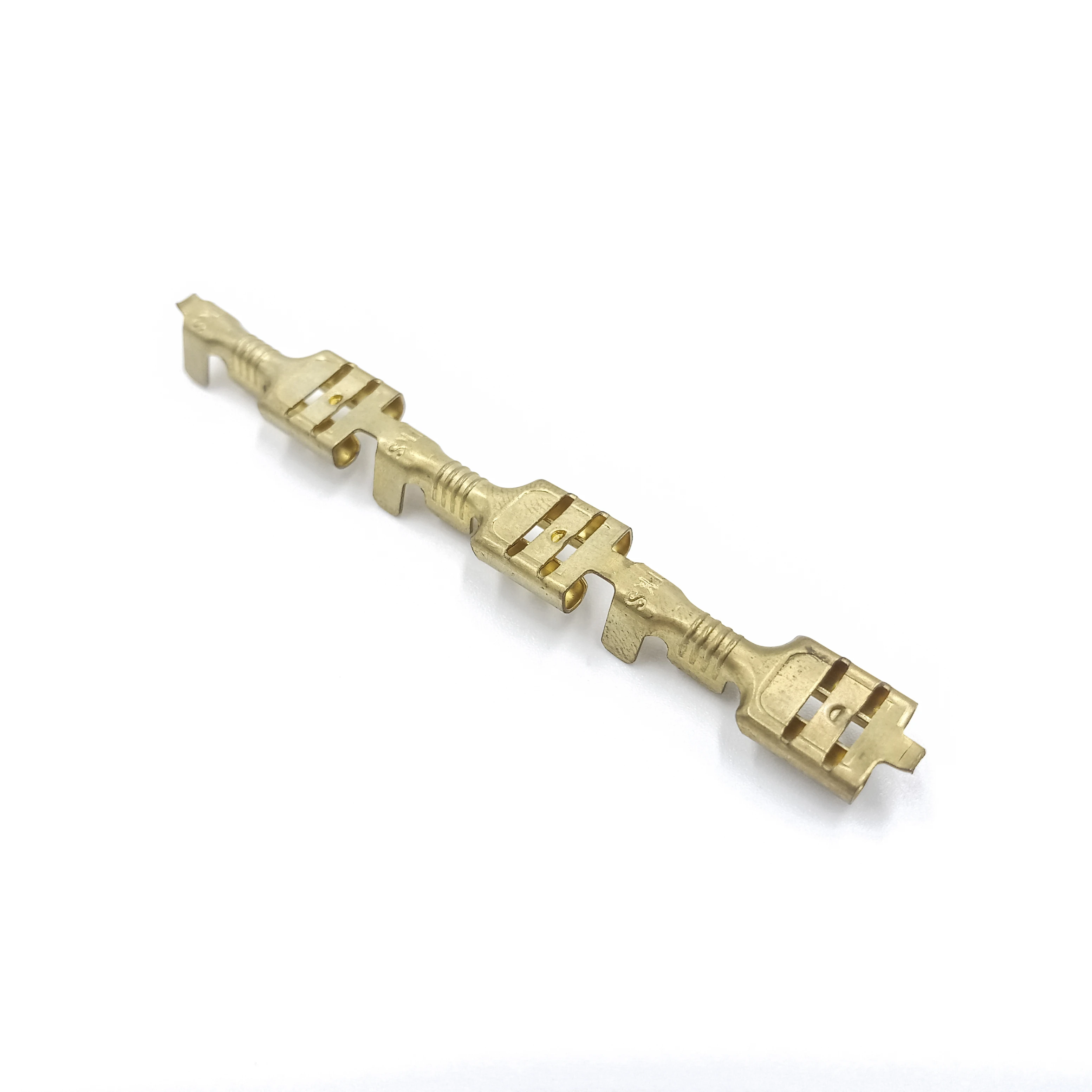 Custom Metal Stamping Terminal Connector Brass Electrical Terminals ...