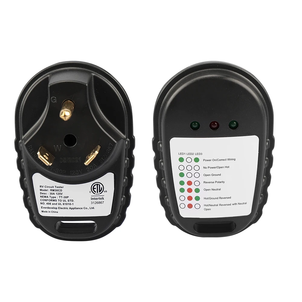 30AMP RV Circuit Analyzer - Reliable and Efficient Testing