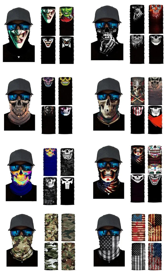 Custom Any Logo Printed Tube Bandanna Scarf Outdoor Sport Fishing ...