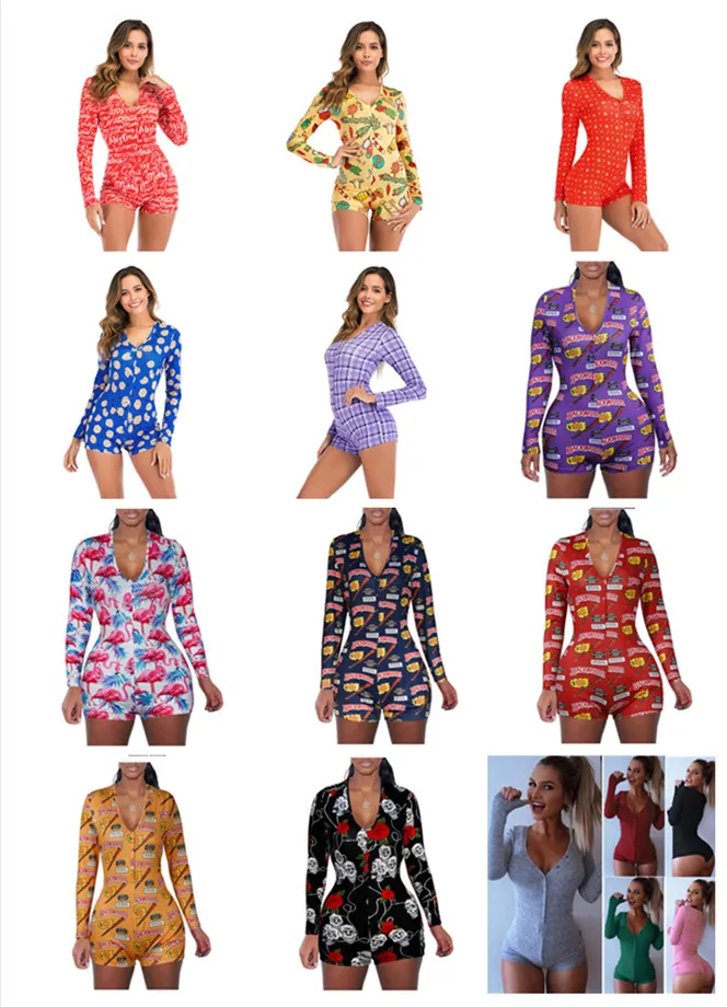 Hsz 1950 23 Adult Women Onsie Custom Wholesale Onesie Sexy Hot Jumpsuit