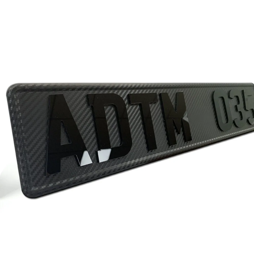 Custom Uk Blank Acrylic Car Number Plate Acrylic License Plate With 4d ...