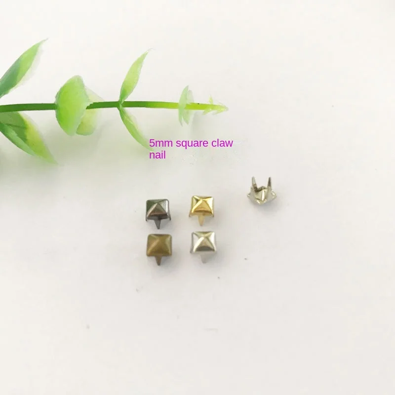 4mm to 15mm DIY Square Claw Rivet Nails All Brass Decorative Metal for ...
