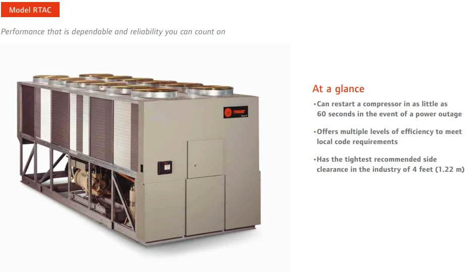 Trane Ascend Air-Cooled Chillers - High Efficiency & Reliability