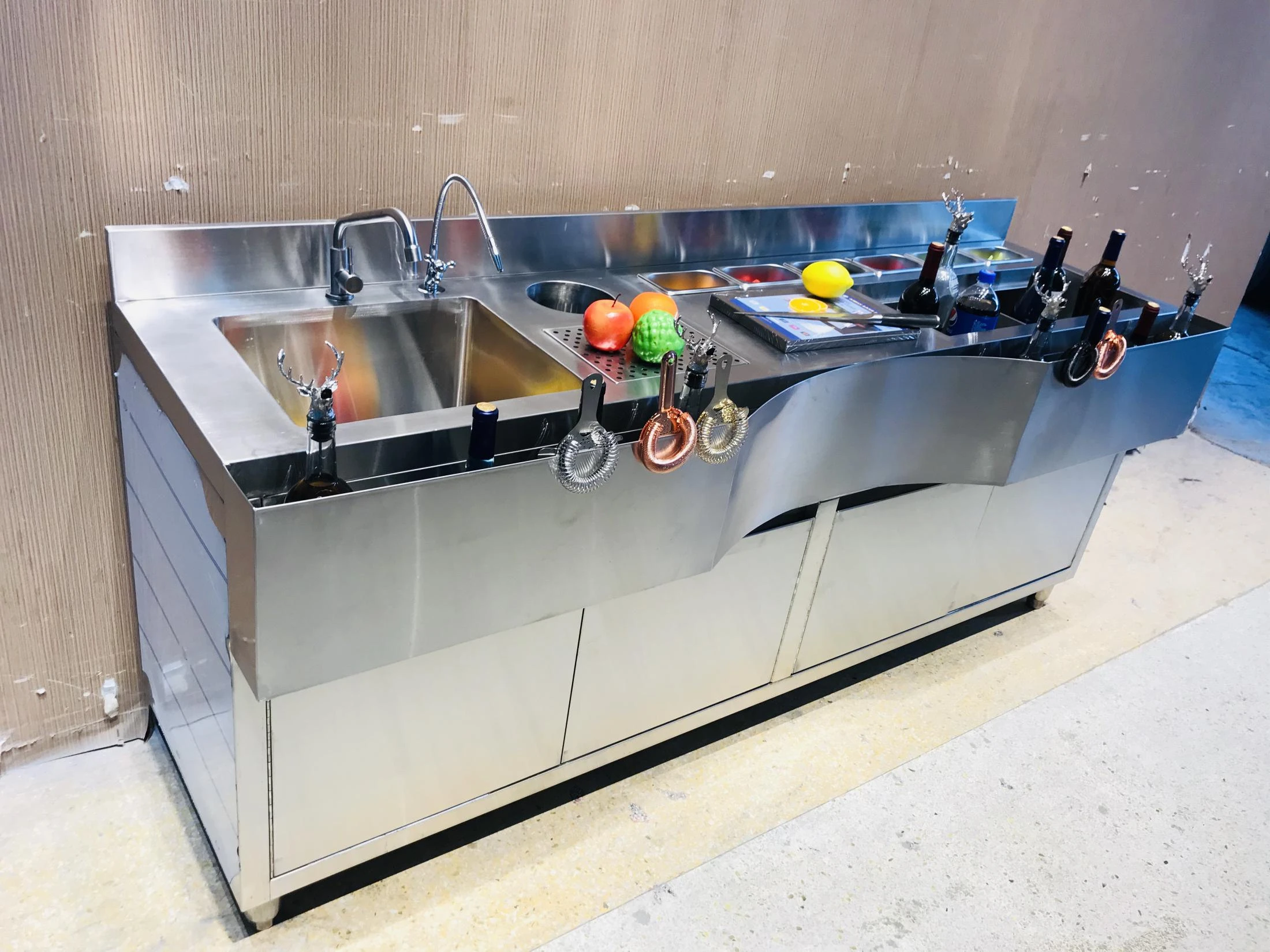 Cocktail Bar Station Drainboard Ice Bin High Quality Best Price Outsize ...