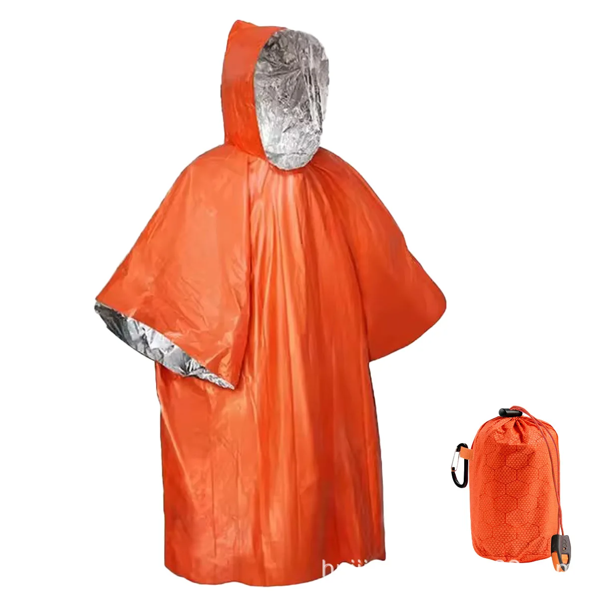 Outdoor Camping Portable Waterproof PE Raincoat Emergency Thermal ...