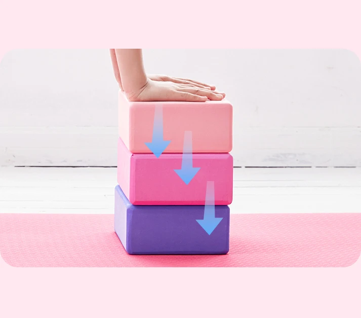 High Density Pilates Bricks Workout Fitness Gym EVA Foam Yoga Blocks ...