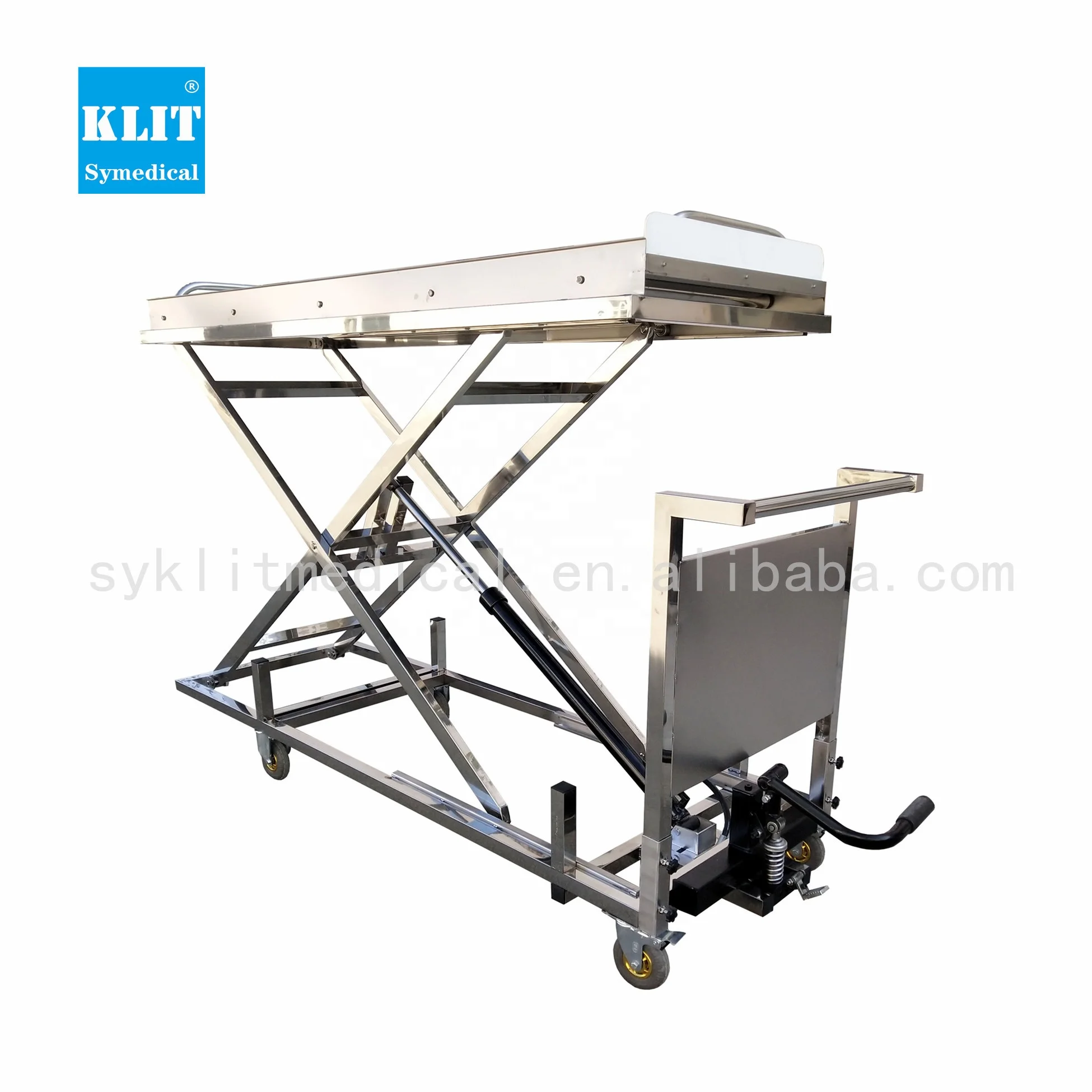 Height Adjustable Stainless Steel 304 Morgue Hydraulic Lift Morgue ...