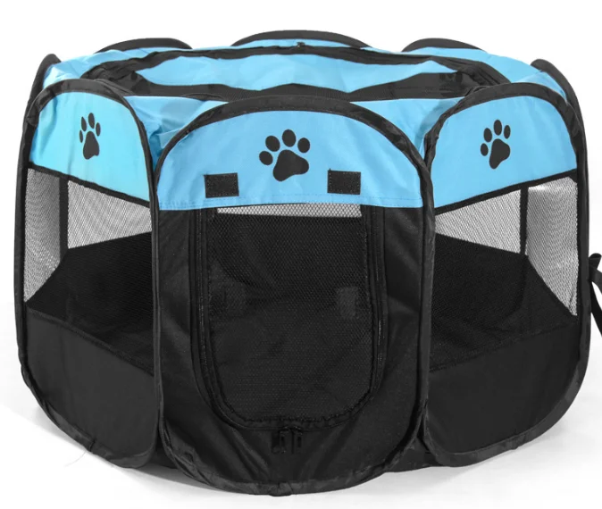 8-panel Octagon Enclosure Fence Exercise Kennel Crate Gate Cage Playpen ...